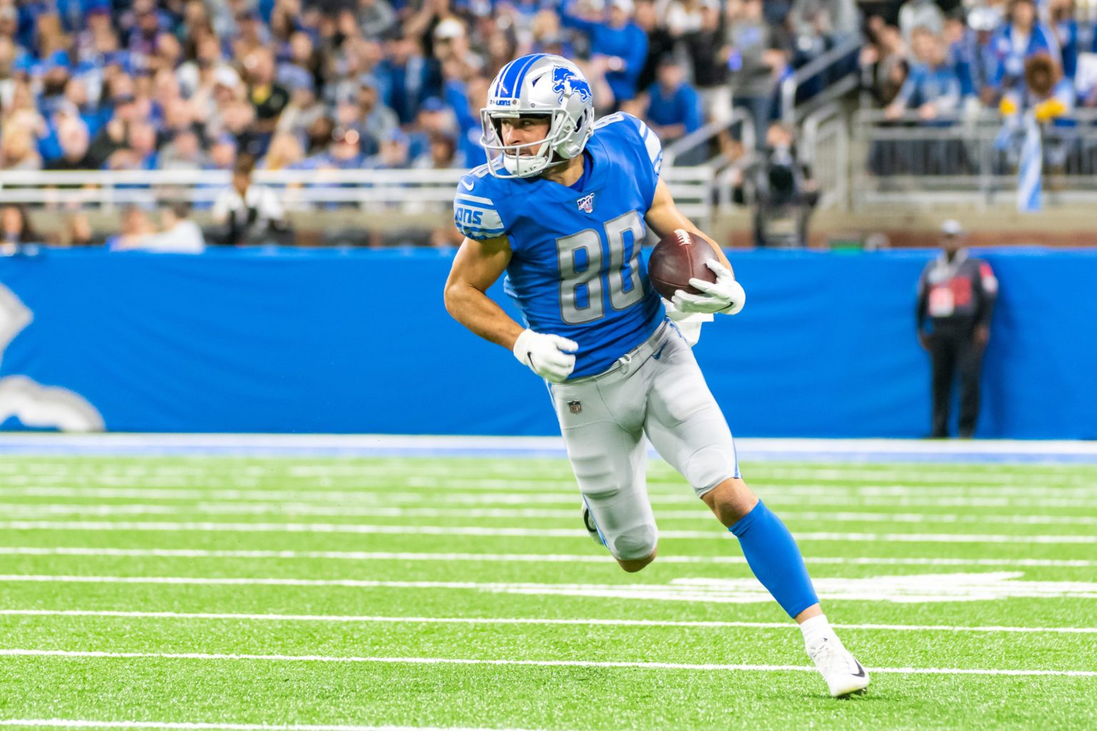 Lions Te T J Hockenson Still Recovering From Last Seasons Ankle